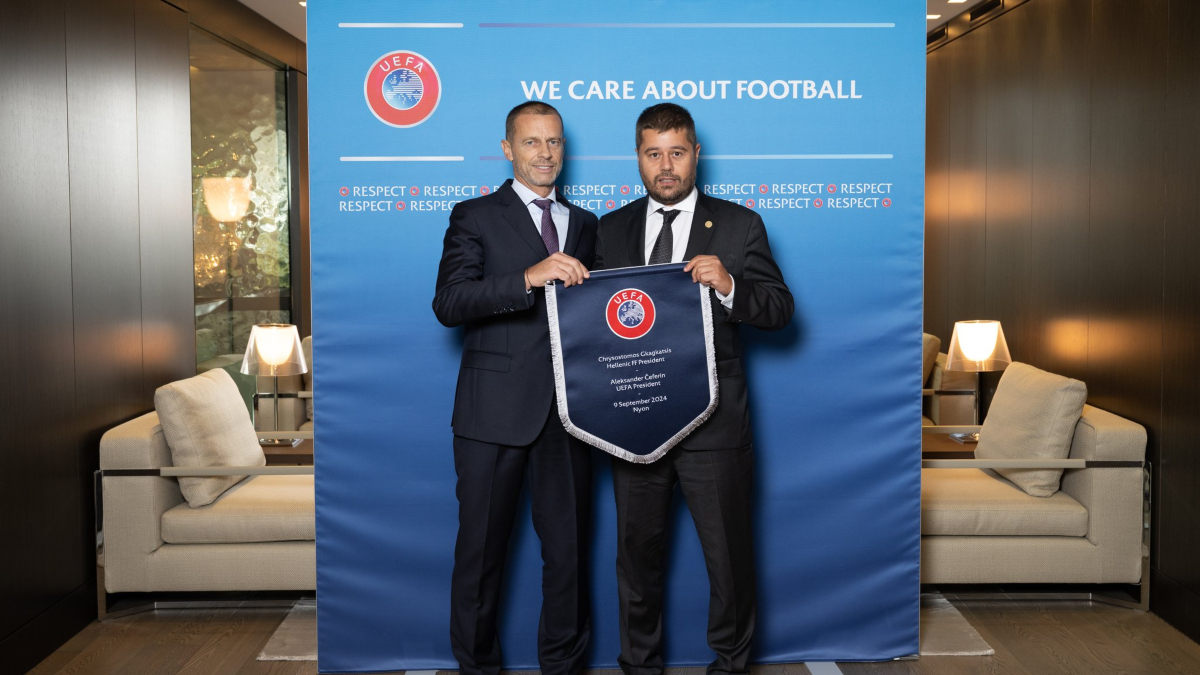 Ο Γκαγκάτσης επισκέφτηκε τον πρόεδρο της UEFΑ - www.ertsports.gr